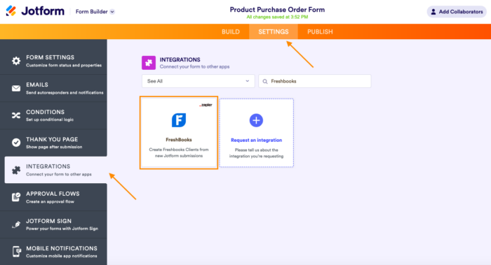 Create Invoices from Forms Using Freshbooks Integration | The Jotform Blog