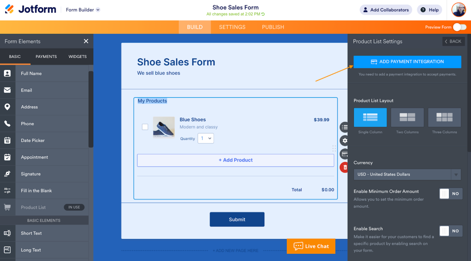 Introducing one-click checkout with Link by Stripe | The Jotform Blog