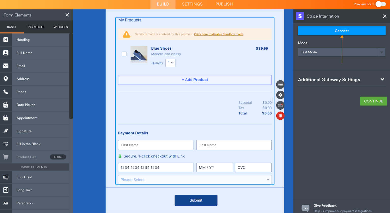 Introducing one-click checkout with Link by Stripe | The Jotform Blog