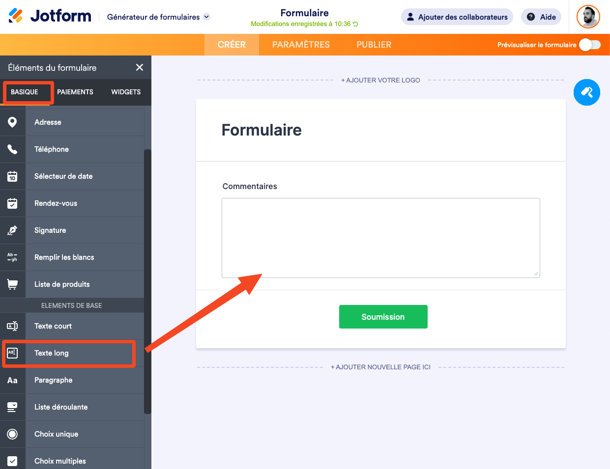 Comment créer votre premier formulaire web