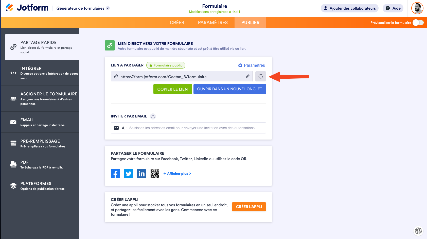 Comment créer un lien personnalisé pour votre formulaire
