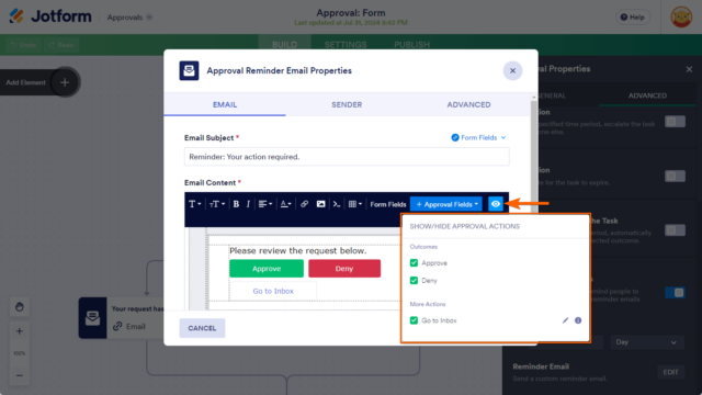 How to Set Approval Reminder Emails