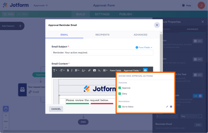 How to Set Approval Reminder Emails
