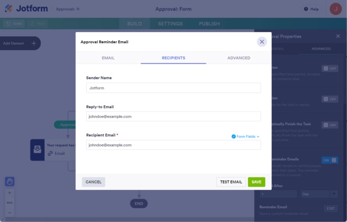 How to Set Approval Reminder Emails