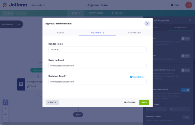 How to Set Approval Reminder Emails