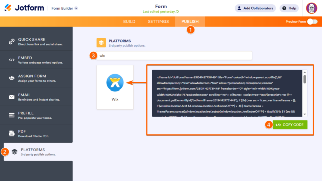 Adding a Form to Your Wix Site