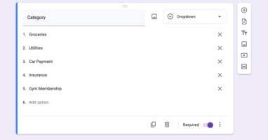 How to create a Google Forms expense tracker | The Jotform Blog