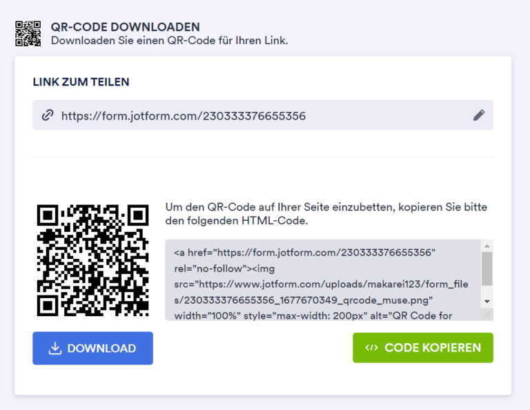 So erstellen Sie einen QR-Code für ein Google-Formular | The Jotform Blog