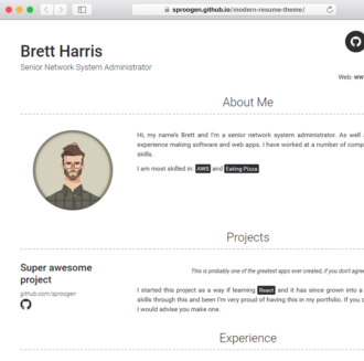 25 Free HTML Resume Templates for Your Successful Online Job ...