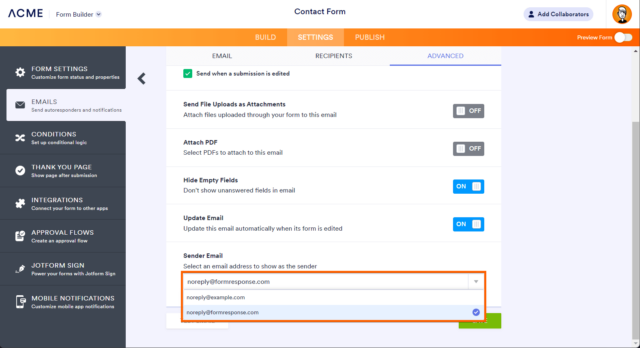 How to Add a Server Wide Custom Sender Email by SMTP