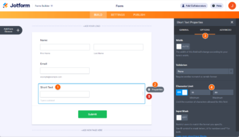 How to Set Entry Limits on Short and Long Text Fields