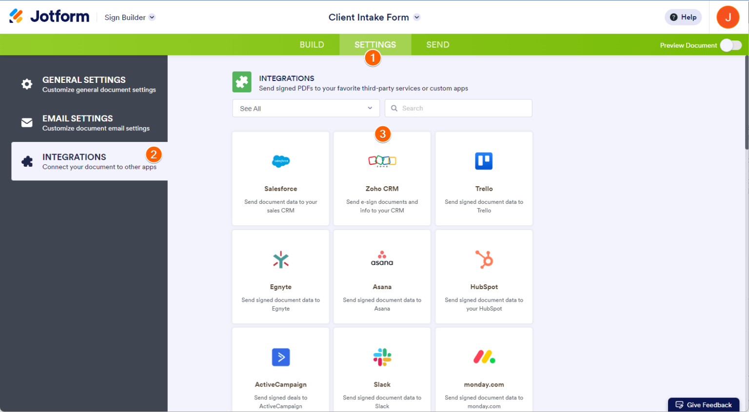 How To Integrate Jotform Sign With Zoho Crm