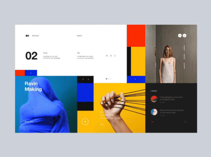 Time for a Change: Mondrianism in Web Design | The Jotform Blog