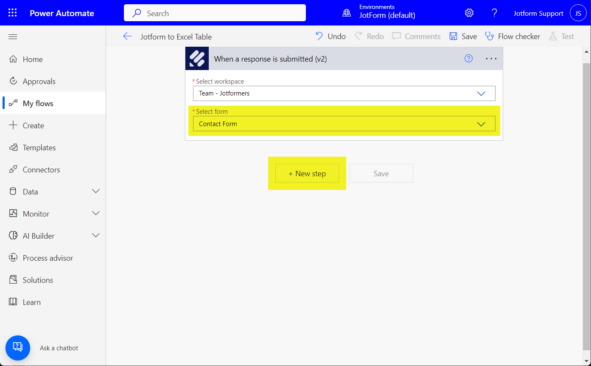 How to Use Jotform Enterprise in Microsoft Power Automate