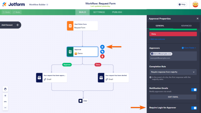 How to Enable or Disable Require Login in Workflows