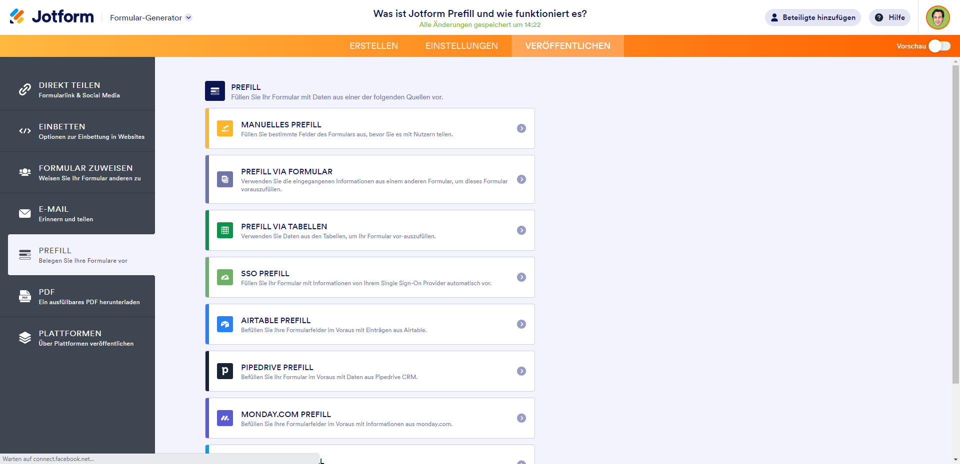 Was ist Jotform Prefill und wie funktioniert es?
