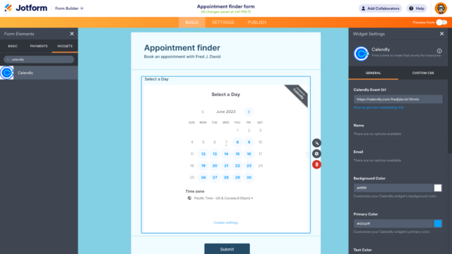 Introducing streamlined scheduling with new Calendly widget | The Jotform Blog