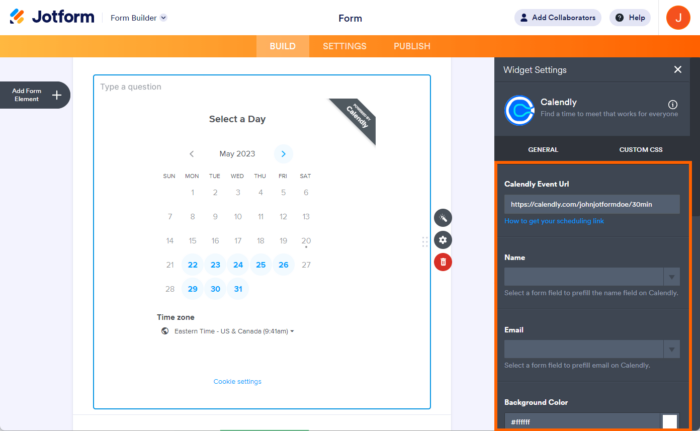 New Calendly widget for Jotform Enterprise | The Jotform Blog