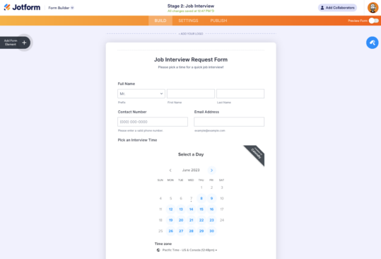 New Calendly widget for Jotform Enterprise | The Jotform Blog