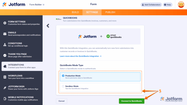 How to Create a Customer with Jotform's QuickBooks Integration