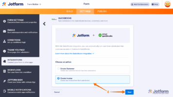 How to Create an Invoice with Jotform’s QuickBooks Integration