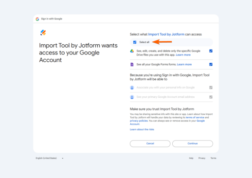 How to Import Google Forms to Jotform