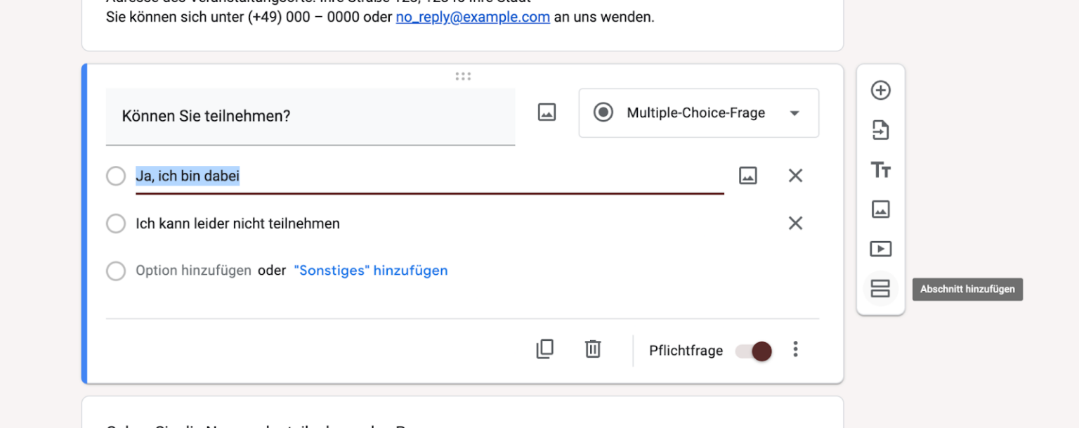 Wie man bedingte Fragen in Google Formularen erstellt | The Jotform Blog