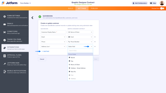 Announcing QuickBooks integration for Jotform Enterprise | The Jotform Blog