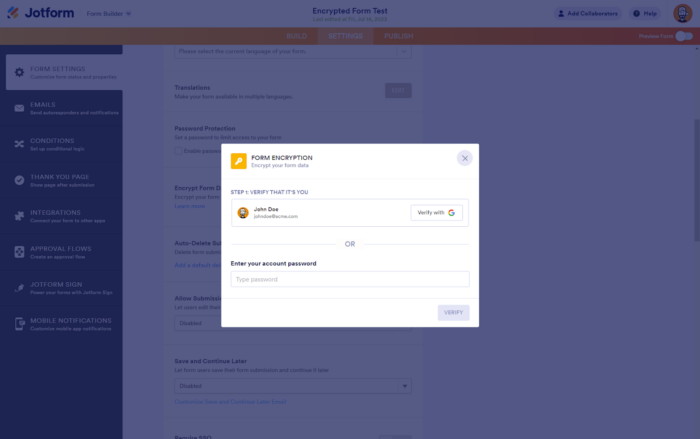Announcing Encrypted Forms 2.0 for Jotform Enterprise | The Jotform Blog