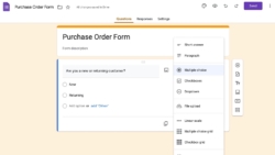 How to create a purchase order in Google Forms | The Jotform Blog