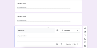 How to create a Google Forms job application | The Jotform Blog