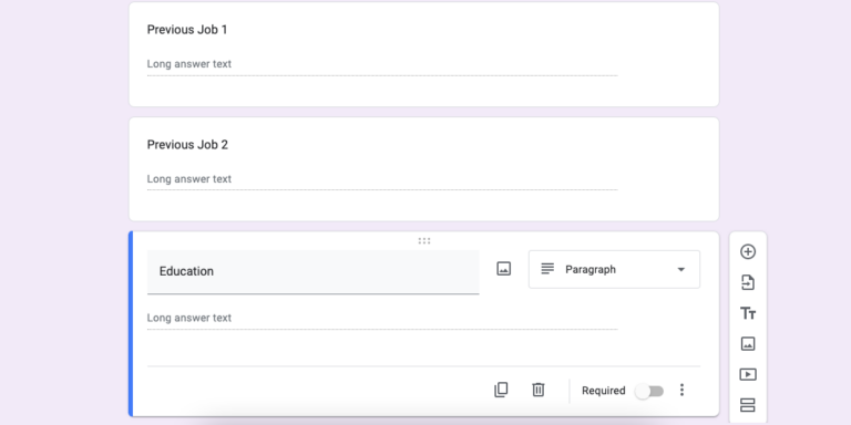 How to create a Google Forms job application | The Jotform Blog