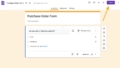 How to create a purchase order in Google Forms | The Jotform Blog