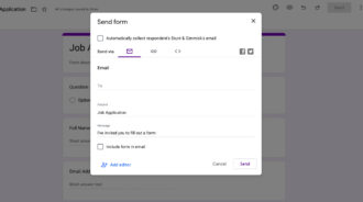 How to create a Google Forms job application | The Jotform Blog