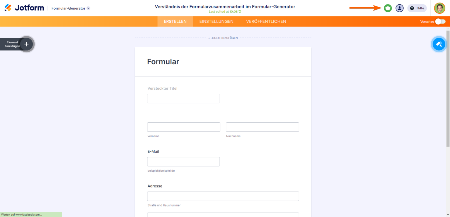 Verständnis der Formular-Zusammenarbeit im Formular-Generator