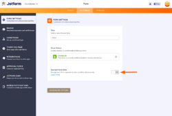 How to Enable Form Encryption