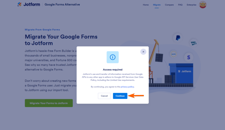 How to Import Google Forms to Jotform