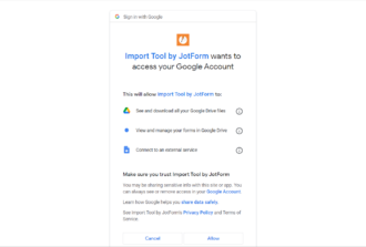 How to Import Google Forms to Jotform