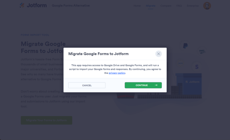 How to Import Google Forms to Jotform