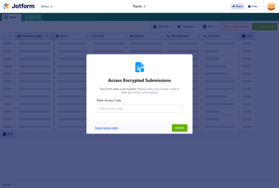 How to Enable Form Encryption