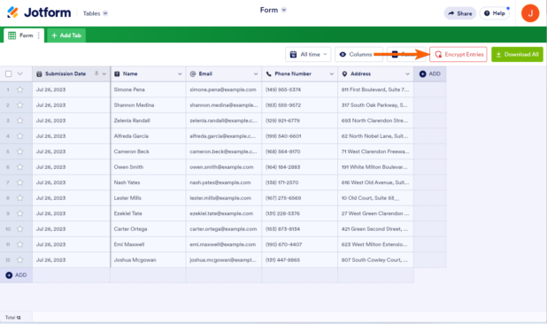 How to Enable Form Encryption