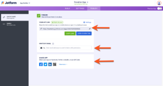 How to Share Jotform Apps