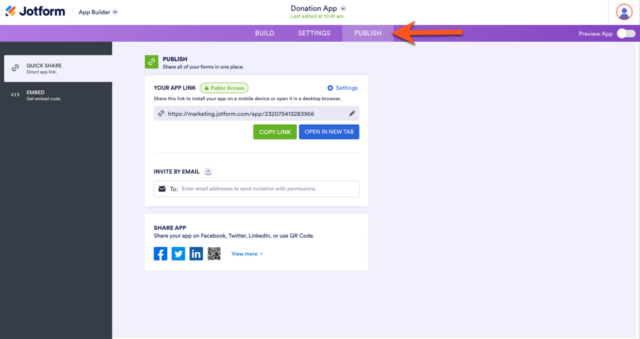 How to Create a Jotform App From Scratch and Publish It