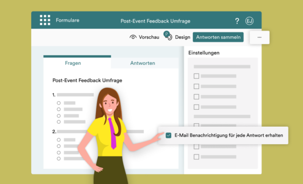 Wie man Mircrosoft Forms E-Mail-Benachrichtigungen einrichtet | The ...