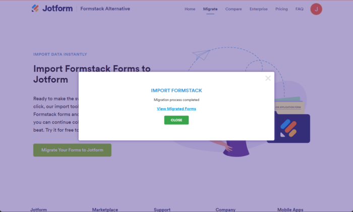 How to Import Formstack Forms to Jotform