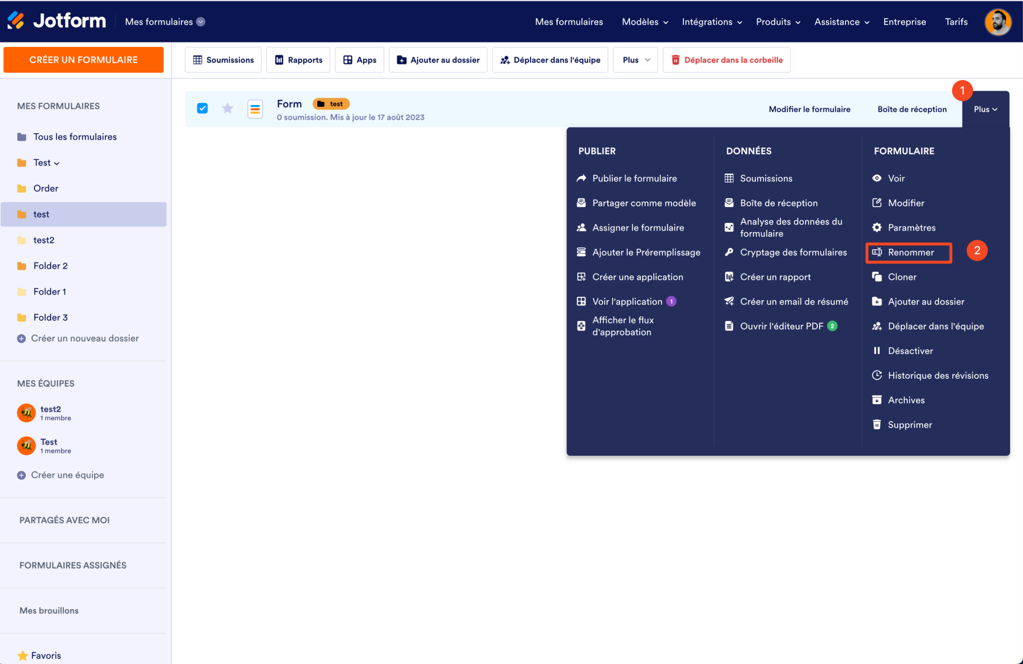 Comment modifier le titre ou le nom de votre formulaire