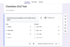 How to make a checkbox grid in Google Forms | The Jotform Blog