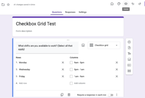 How to make a checkbox grid in Google Forms | The Jotform Blog