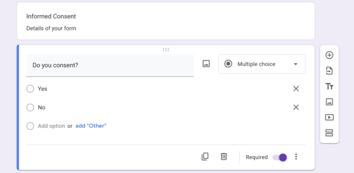How to create a consent form in Google Forms | The Jotform Blog
