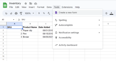 How to use Google Forms for inventory management | The Jotform Blog